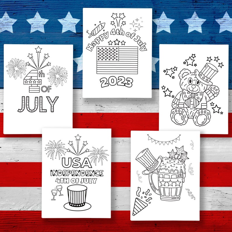 4th of July Activity Set for Kids Printable Pack Fourth of July ...