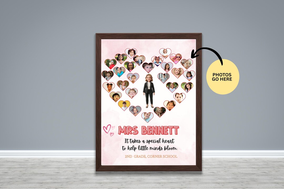 Custom Teacher Appreciation Gift, Personalized End of Year Teacher Gift ...