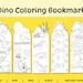 Dinosaur Coloring Bookmarks With Toppers Dino Printable Dinosaurs ...