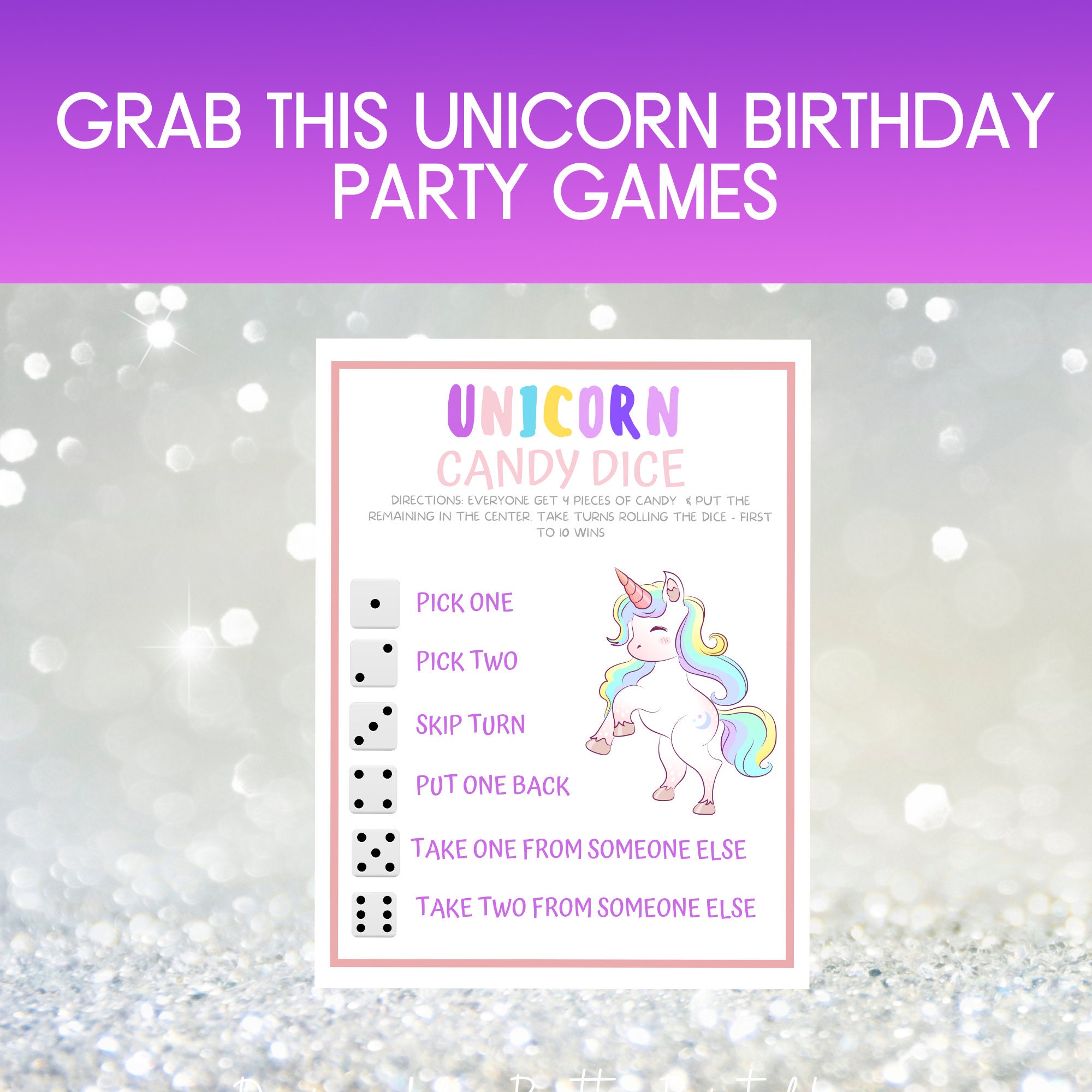 Unicorn Printable Birthday Party Games Free Unicorn Party Printables