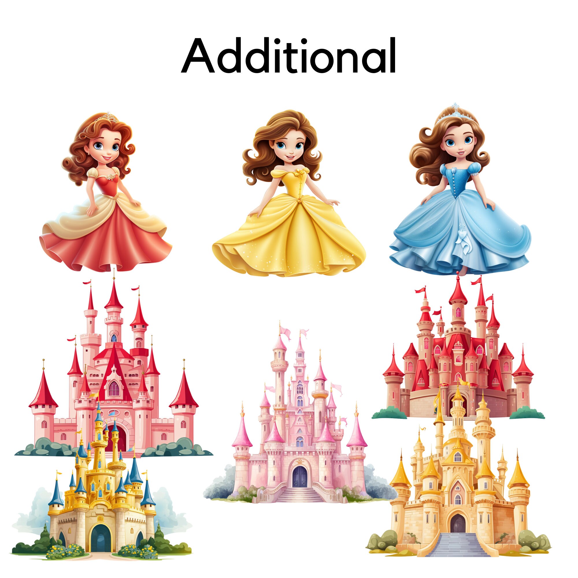 Little Princess Clipart PNG Princess Birthday Fairytale Princess ...