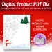 Winter Christmas Stationery Printable Holiday Stationery Christmas ...