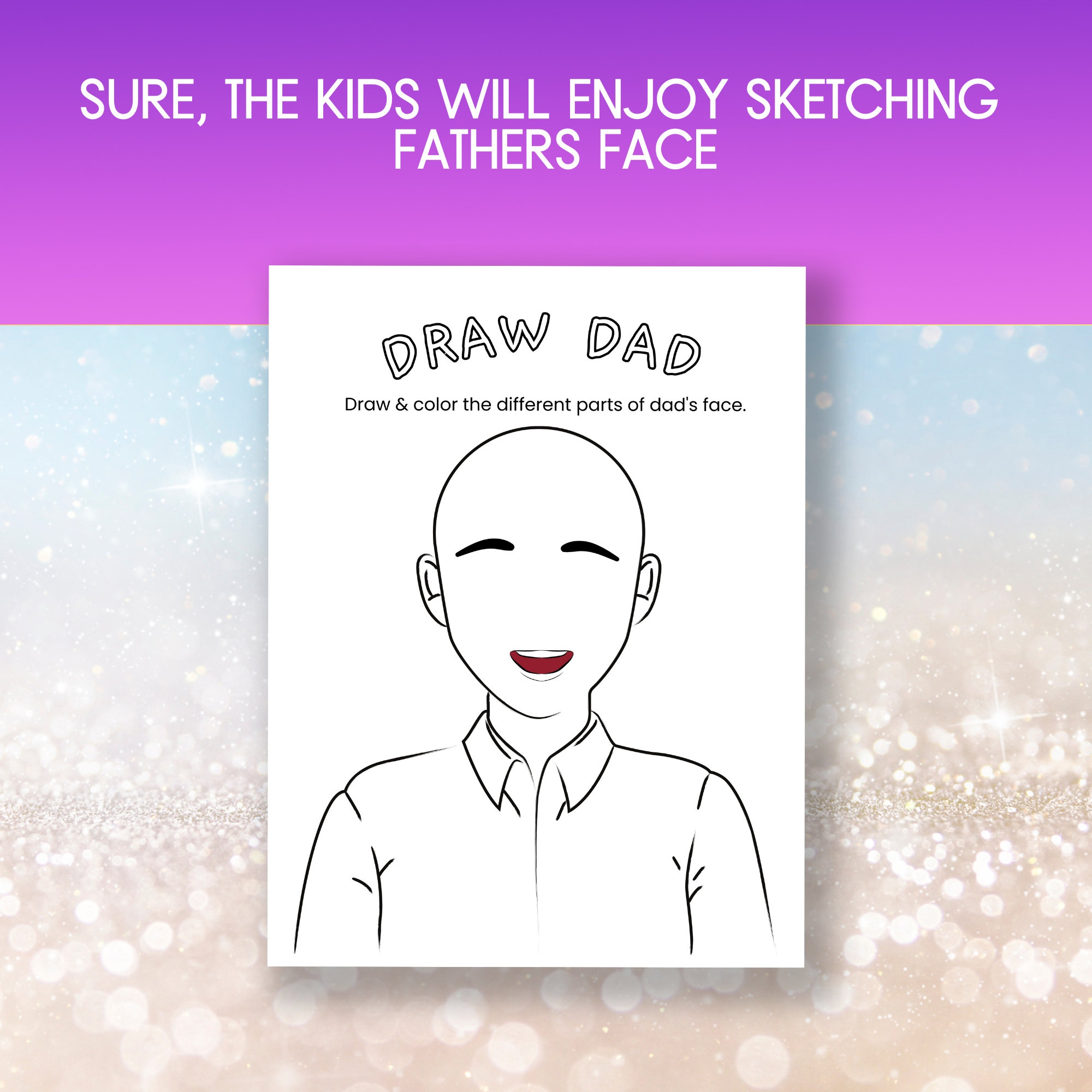 All About Papa Father's Day Printable Worksheet Fathers Day Gift for ...