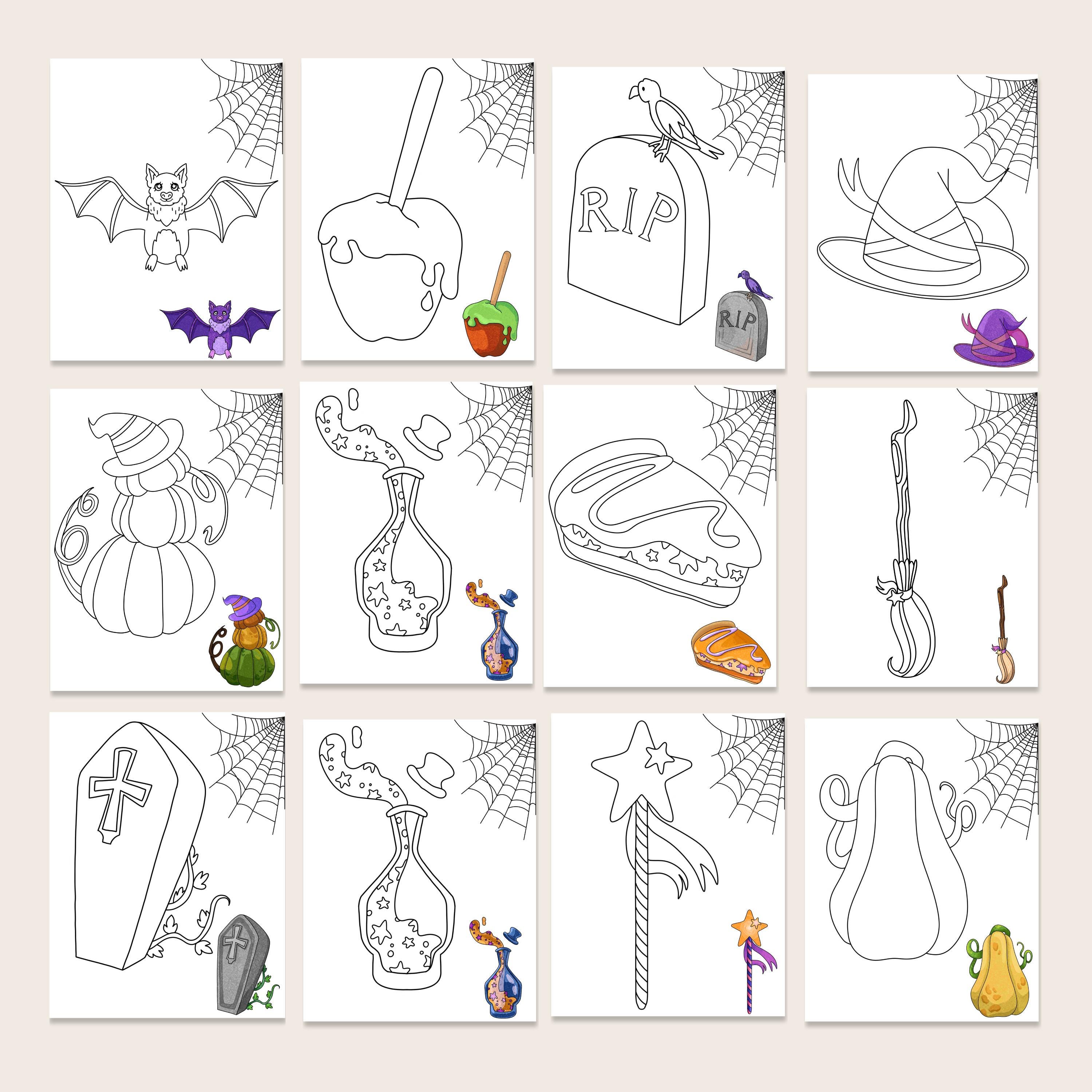 30 Halloween Coloring Pages Printable, Halloween Coloring Pages for ...
