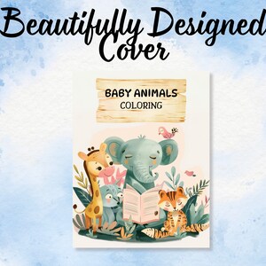 Baby Animals Coloring Pages Printable Bundle 30 Animals Reading ...