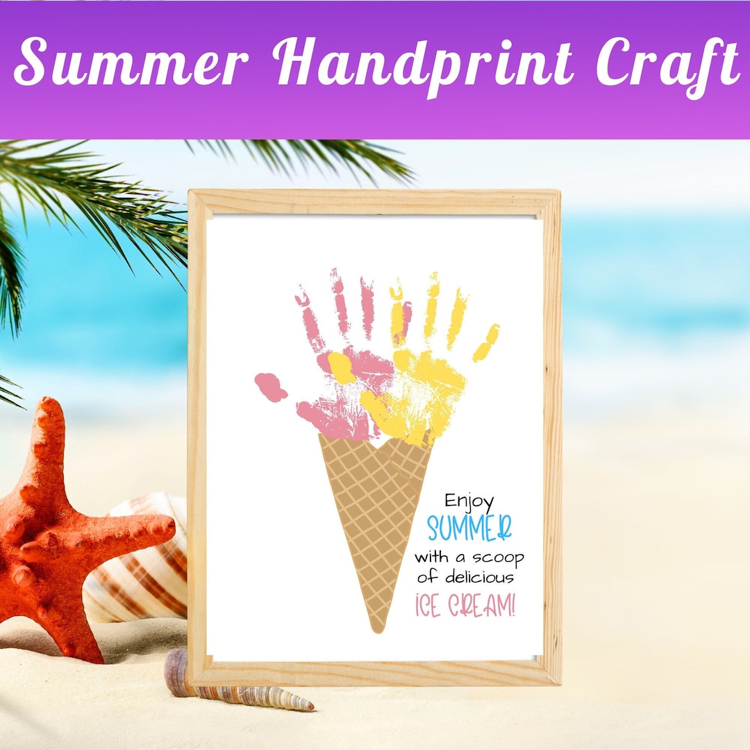 Summer Handprint Craft Summer Handprint Art Summer Handprint for ...