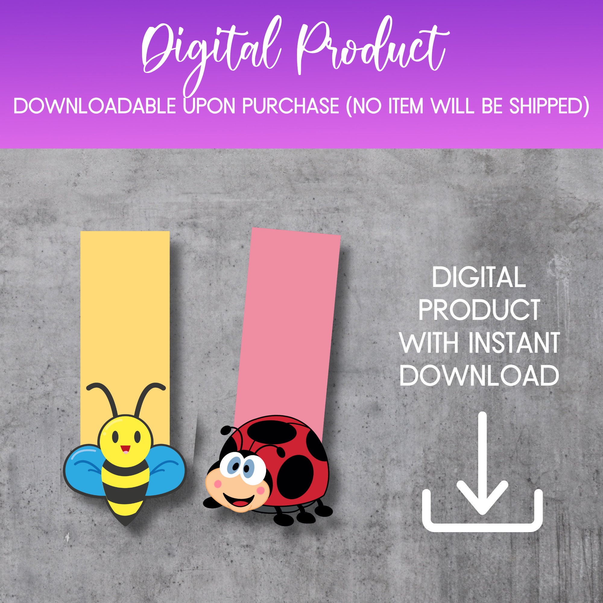 PRINTABLE Bookmarks for Kids Cute Bookmarks for Kids Bookmark for Kids ...