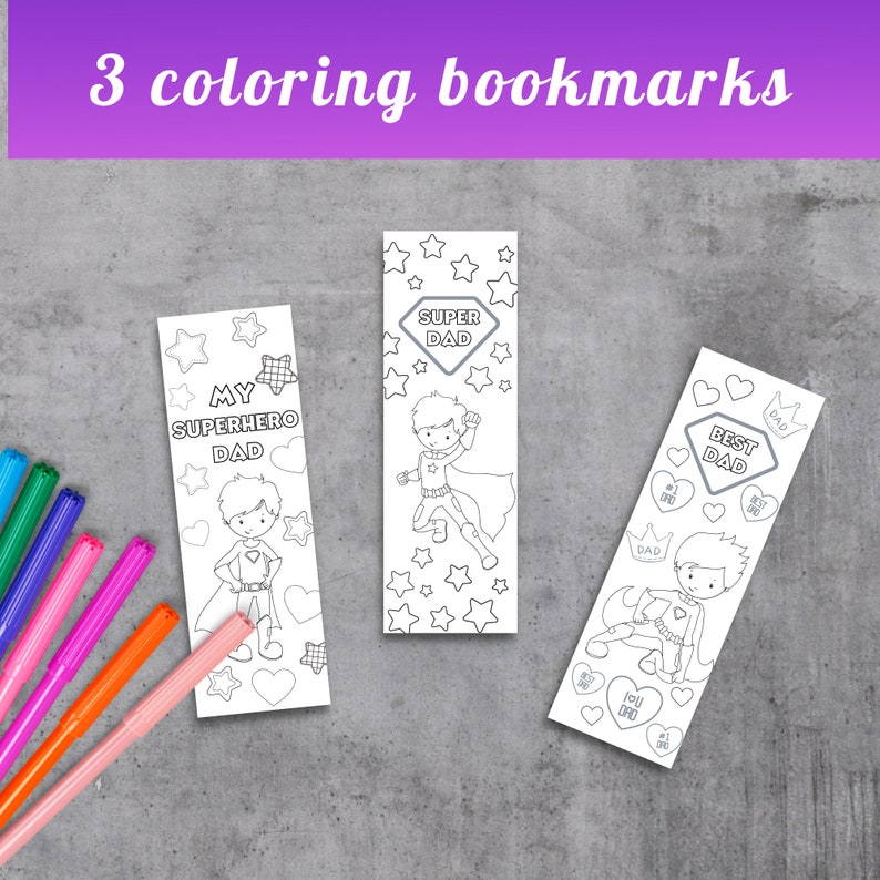 All About My Dad Bundle, Father's Day Coloring Bookmark, Father's Day ...