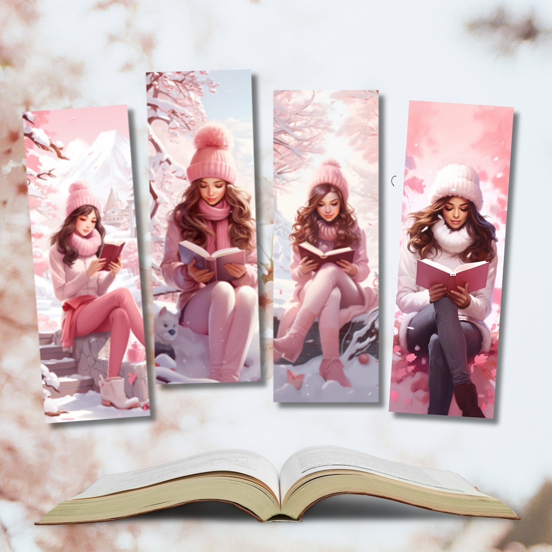 Pink Bookmark Printable Reading Bookmarks Unique Bookmarks for Book ...