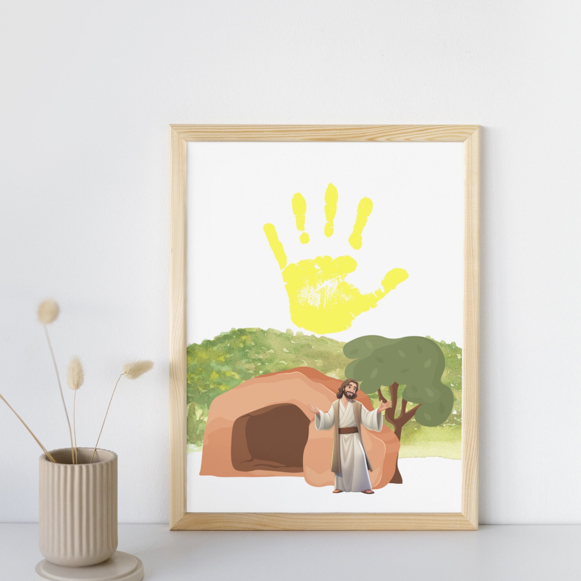 Easter Handprint Craft Printable Empty Tomb Religious Easter DIY Craft ...