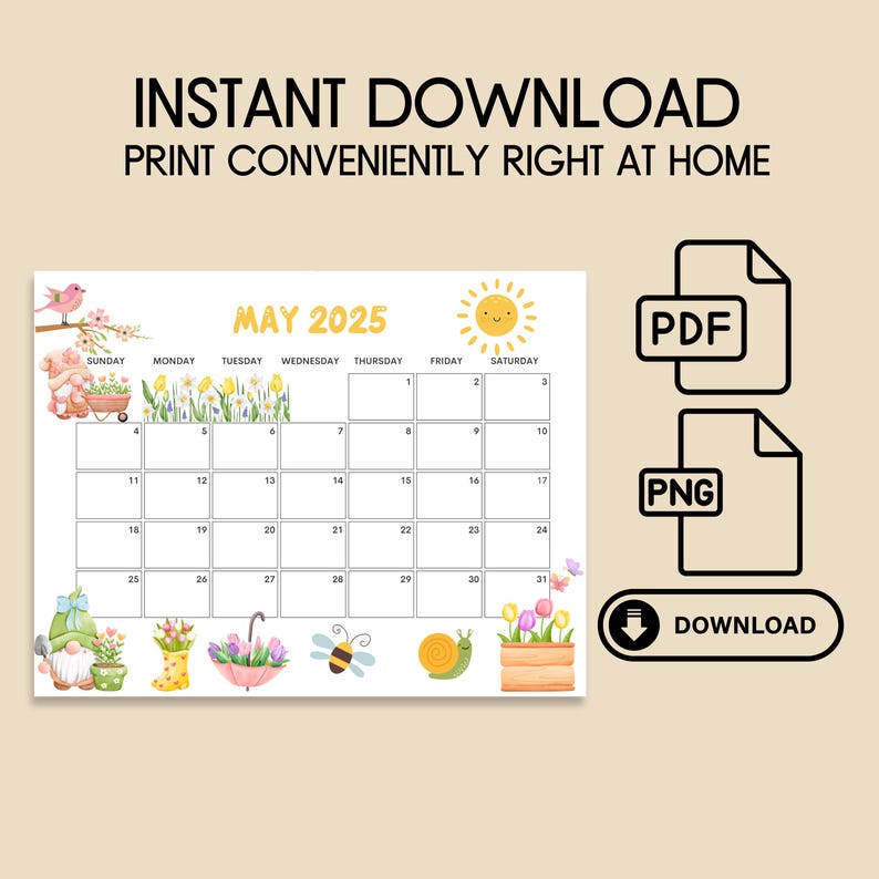 2025 Calendar Printable, Kids 2025 Calendar, School Monthly Planner ...