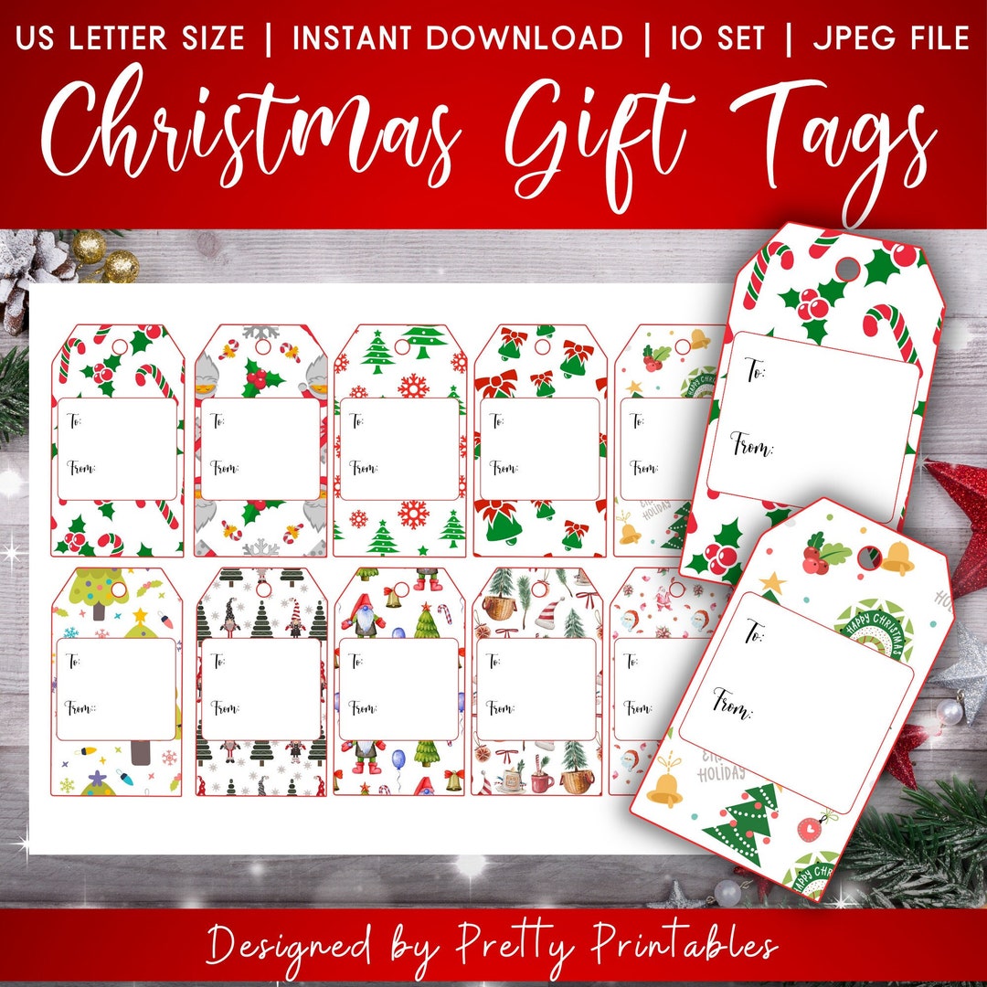 Christmas Gift Tags Printable Holiday Gift Tags to and From Section ...