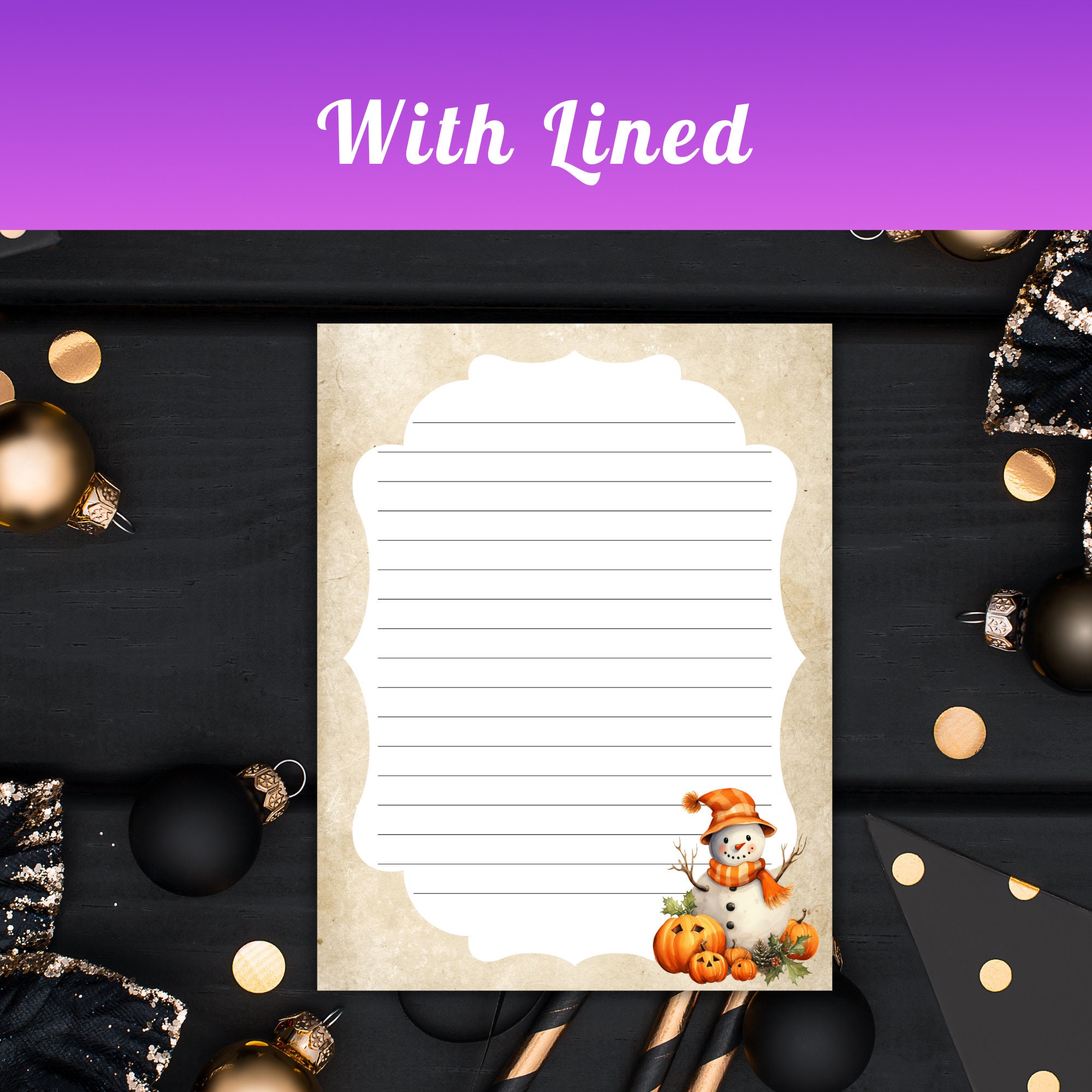 Gothic Christmas Stationary Printable Christmas Stationery Holiday ...