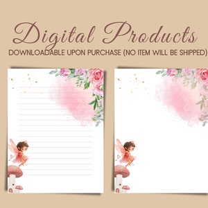 Fairy Stationery Writing Paper Notepad Fairytale Stationery Set Journal ...