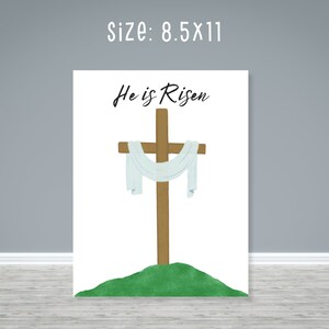 Easter Handprint Craft Religious Printable Easter DIY Craft for Kids ...