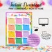 Birthday Bulletin Board Printable Rainbow Colors Class Birthday Display ...