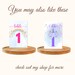 Editable Unicorn Party Table Number Card Table Decor Rainbow Colors ...