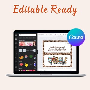 Editable Thanksgiving Treat Bag Topper Funny Gobble Till You Wobble ...