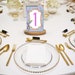 Editable Mermaid Party Table Number Card Set 4 Designs Rainbow Scales ...