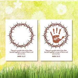 Easter Handprint Craft Bundle Printable Religious Easter DIY Craft for ...