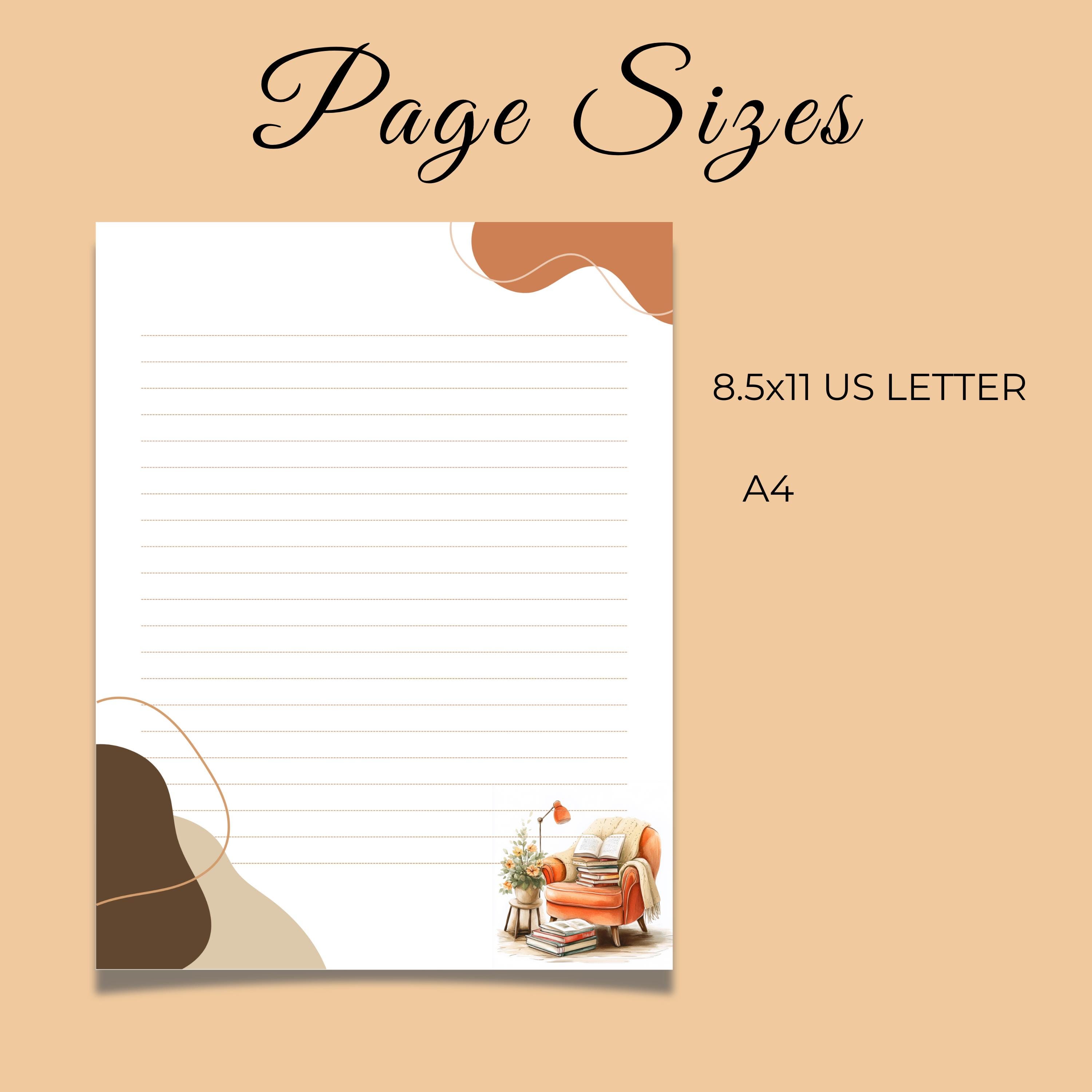 Hygge Notepaper Stationery Set Cozy Fall Letter Writing Paper Pen Pal ...