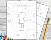 All About Me Preschool First Day of School Get to Know Me Back - Etsy