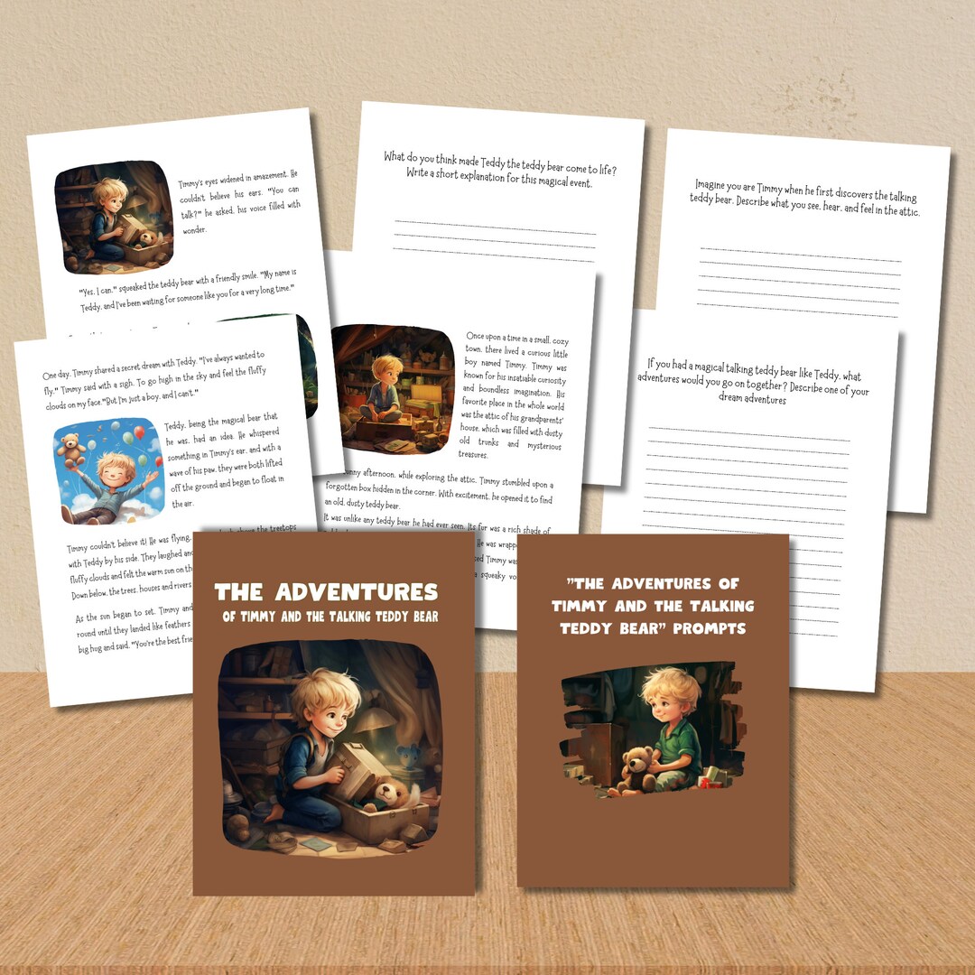 Printable Editable Story Book With Prompts for Kids Short Story "the ...