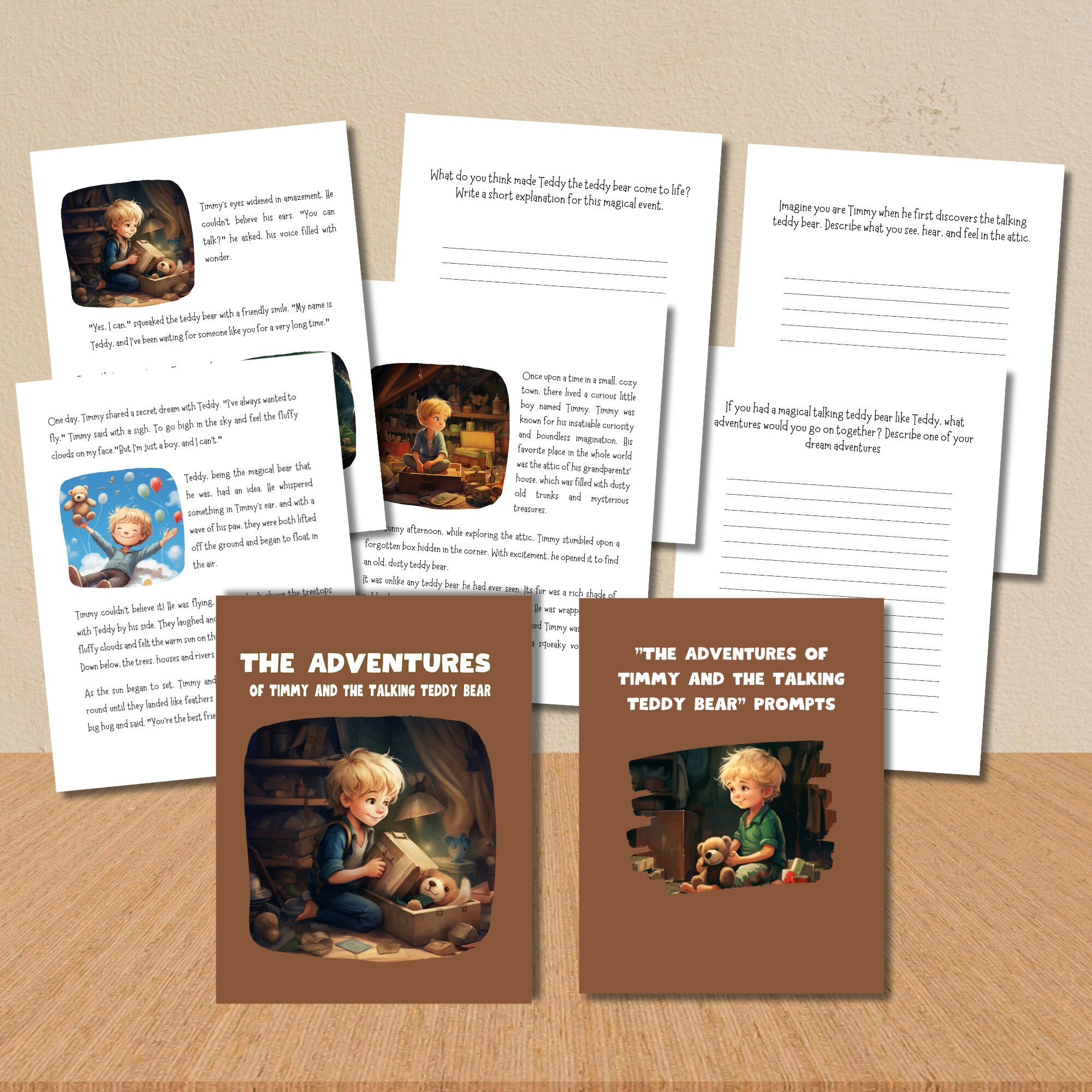Printable Editable Story Book With Prompts for Kids Short Story "the ...