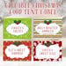 EDITABLE Christmas Party Food Table Tents | Christmas Place Cards ...