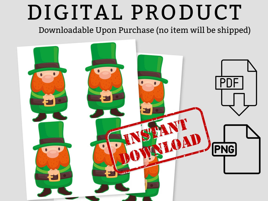 Treat Holder Printable St Patricks Day Treat Holder Leprechaun Download ...