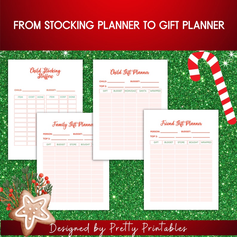 New Christmas Planner Printable Holiday Planner Advent - Etsy