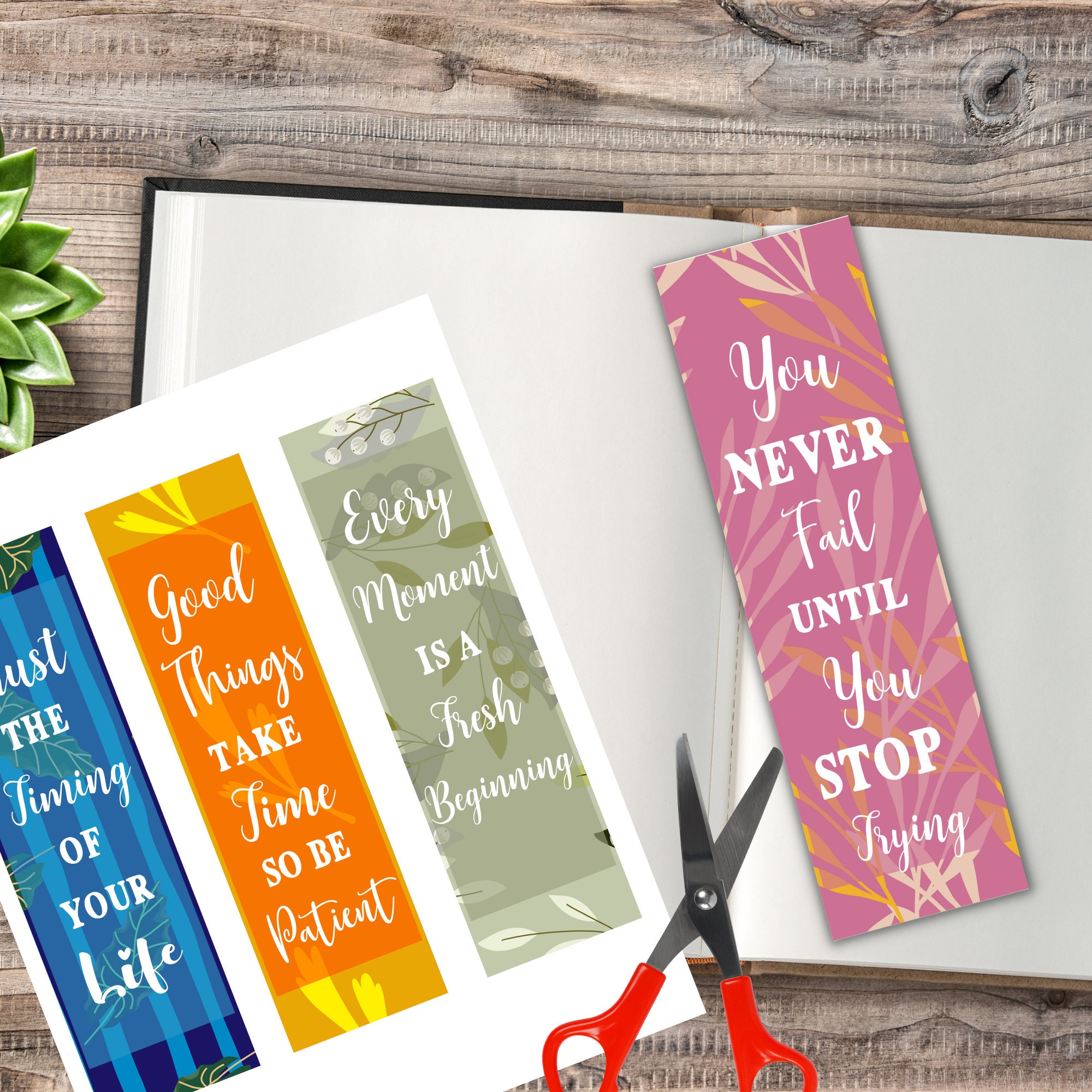 Printable Motivational Bookmarks | Motivational Quotes | Positive ...