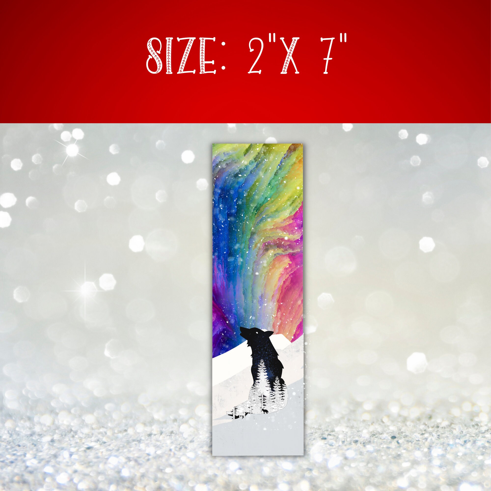 Printable Bookmarks Northern Lights Aurora Borealis Sky Winter ...