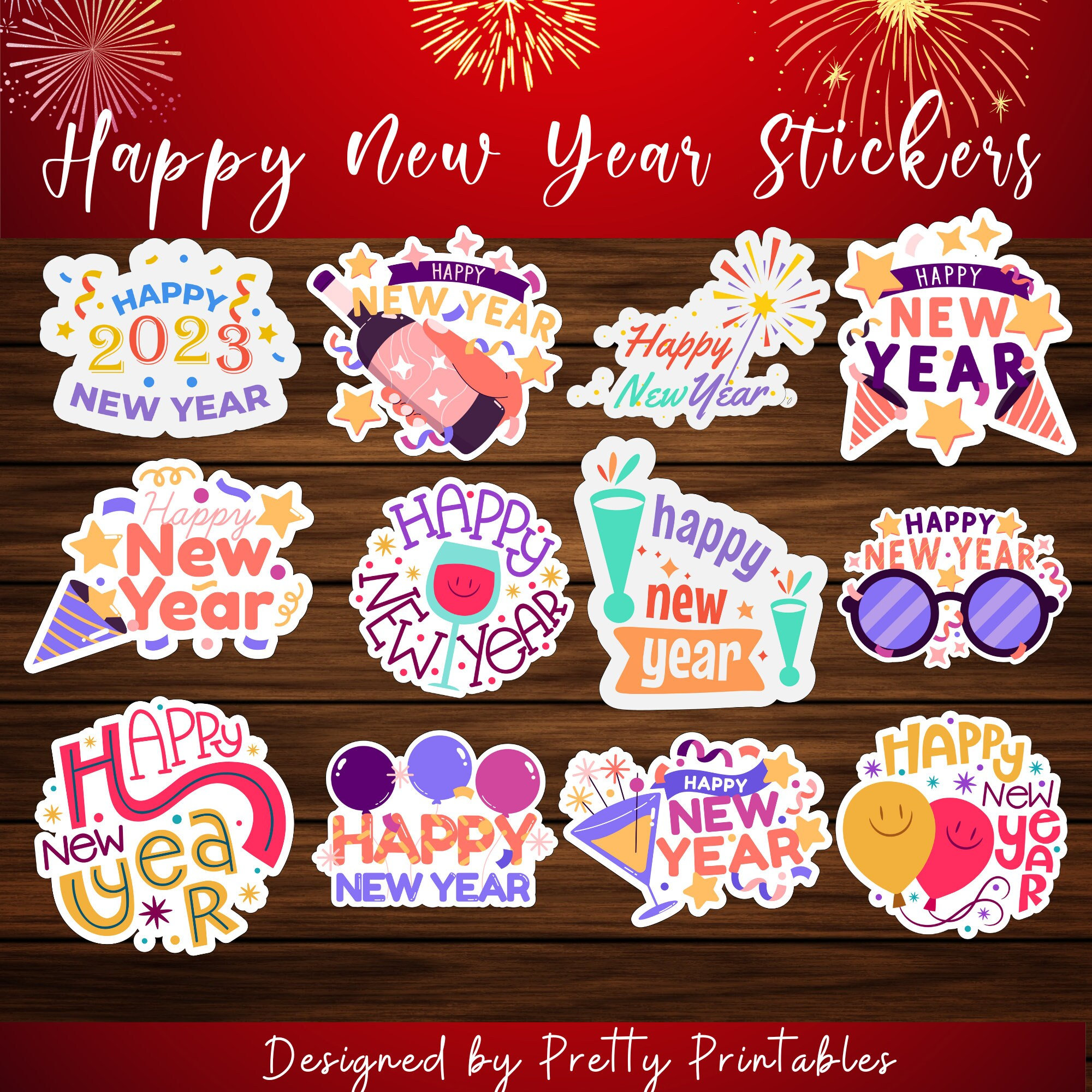 New Years Clipart Dividers
