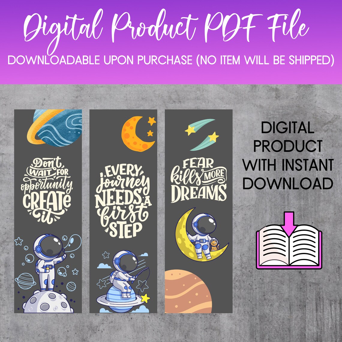 Motivational Inspirational Bookmarks Set for Reader Book Lover Teachers ...