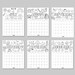 Printable 2025 Coloring Calendar for Kids Elementary Teacher Calendar ...