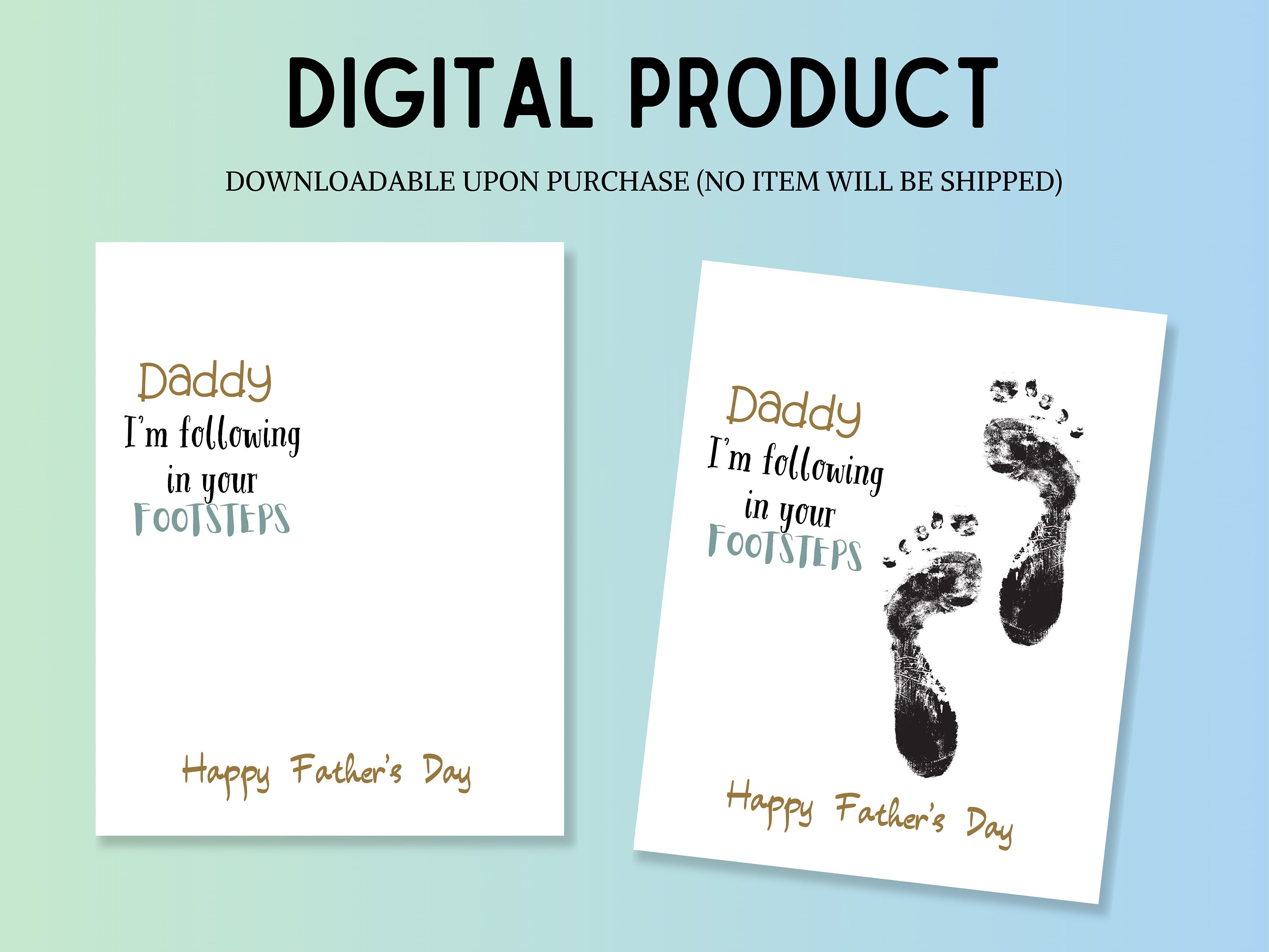 Fathers Day Footprint Craft Footsteps Footprint Art Father’s Day Craft ...