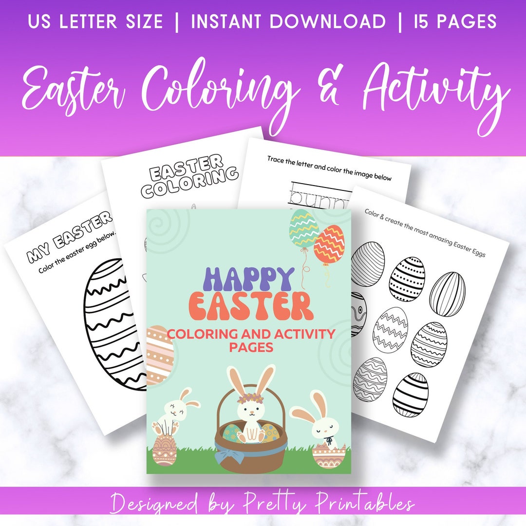 Easter Activity Sheets Easter Egg Coloring Easter Bunny Coloring Pages ...