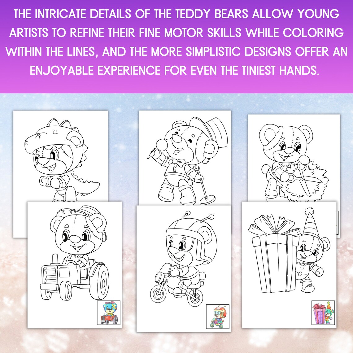 Bear Coloring Pages Color Copying Teddy Bear Coloring Kids Printable ...
