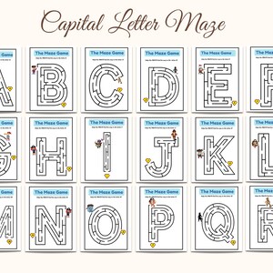 ABC Letter Learning Pirate Maze Game Preschool, Kindergartener ...