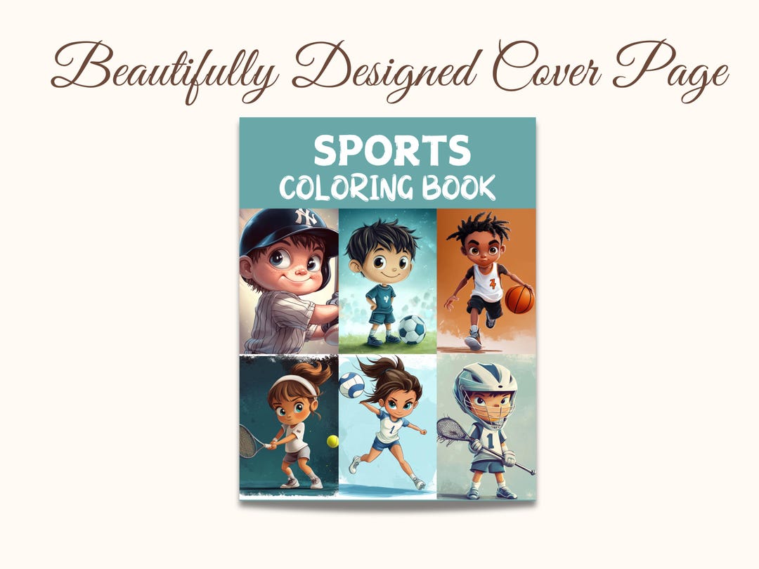 Sports Coloring Pages Simple Coloring Book Prk-2 Toddlers Daycare 18 ...