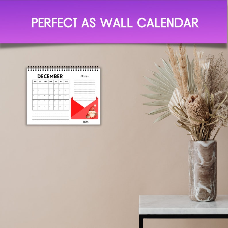 2023 Calendar Printable Gnome 2023 Calendar 2023 Calendar - Etsy