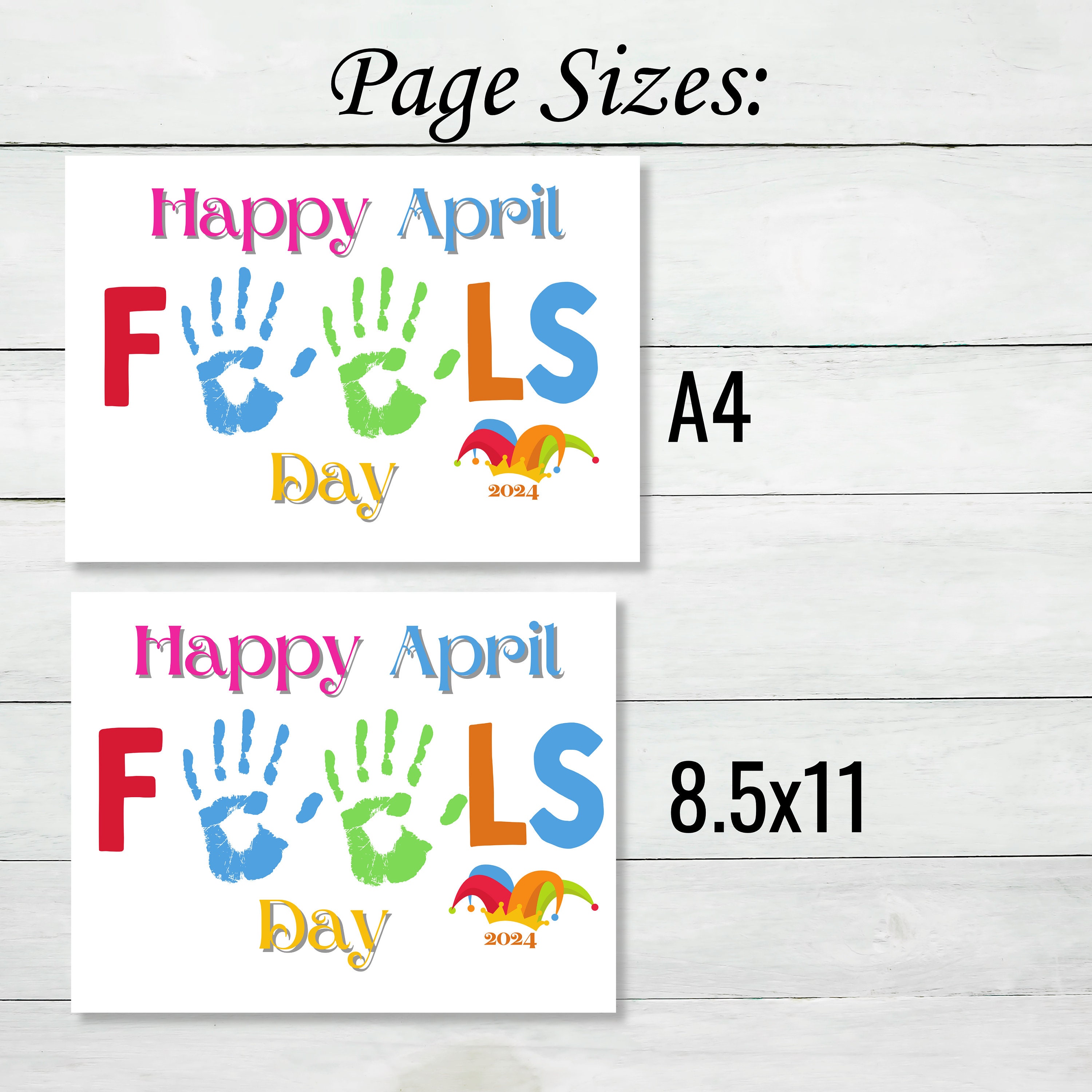 April Fools Handprint Craft Art DIY Craft for Kids Baby Toddler April ...