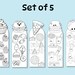 Coloring Bookmarks for Kids Food Coloring Theme Printable Classroom ...