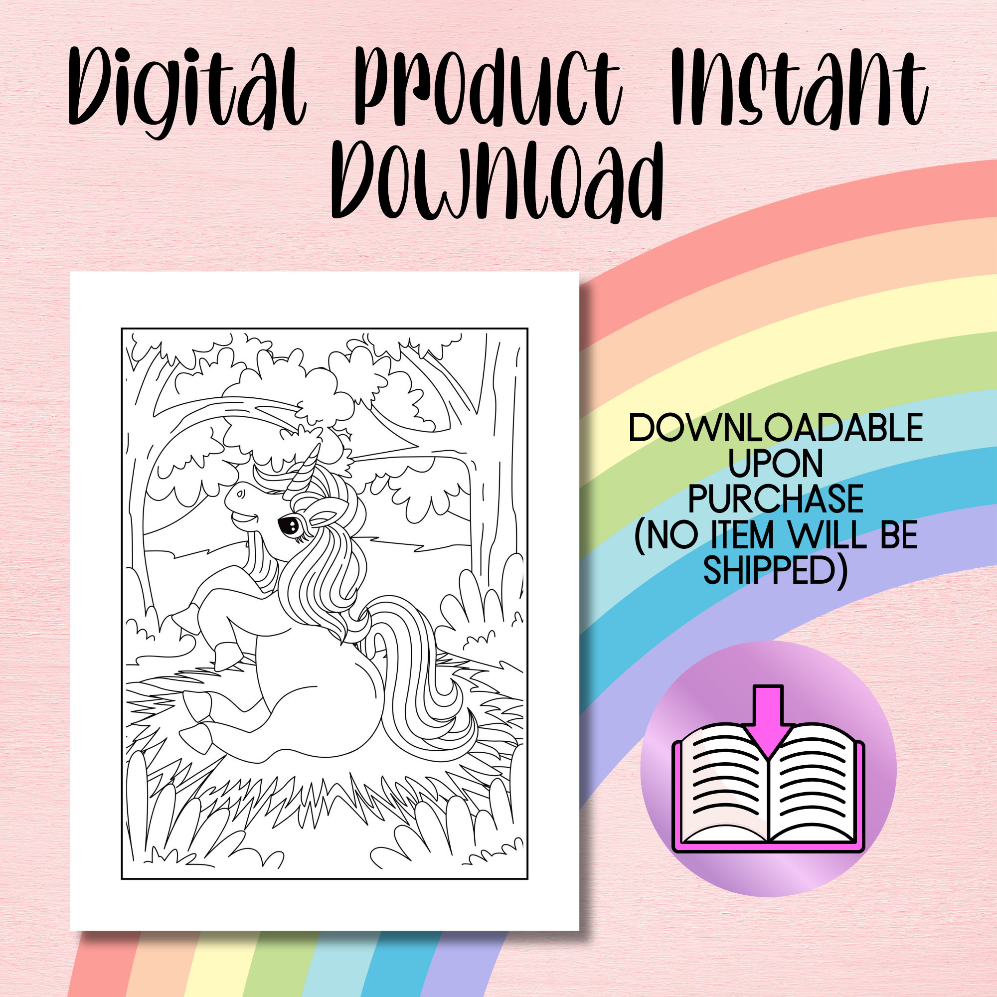 Unicorn Coloring Pages Kids 30 Printable Unicorn Activities Birthday ...