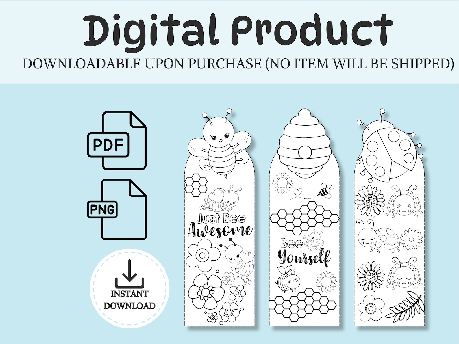 Coloring Bookmarks Set 4 Kids Coloring Printable Bookmarks Classroom ...