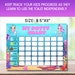 Mermaid Potty Chart for Girls Potty Training Chart Girl Kids Potty ...
