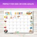 August 2024 Calendar Printable Kids Calendar 2024 Fillable Calendar ...