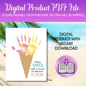 Summer Handprint Craft Summer Handprint Art Summer Handprint for ...