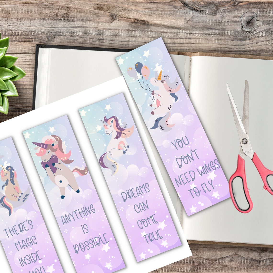 Printable Unicorn Bookmarks Unicorn Gifts Printable Unicorn Unicorn ...